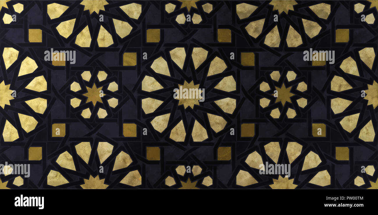 Background design based on traditional oriental graphic motifs. Islamic ...