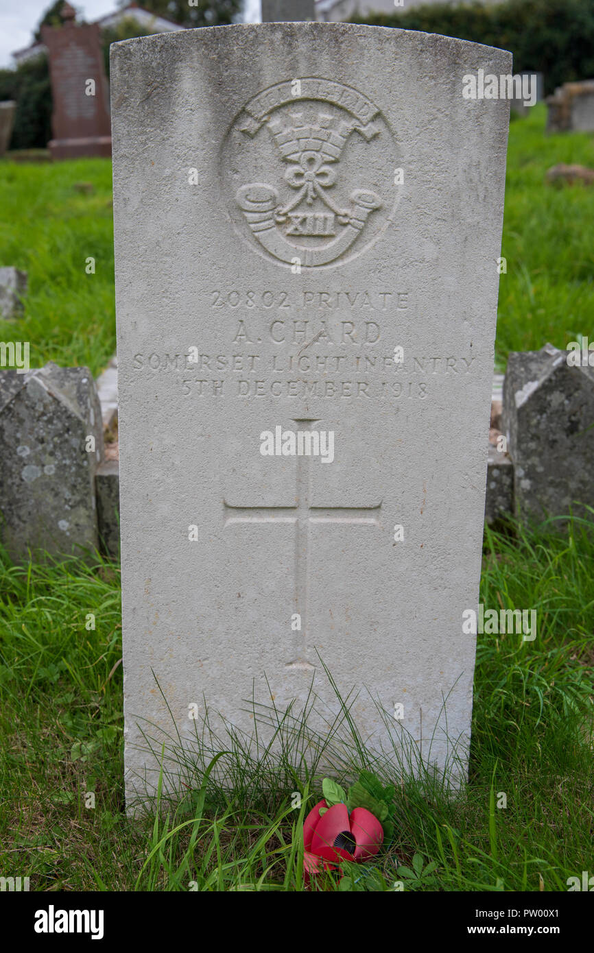 Commonwealth War Graves Commission Grave of A Chard of the 9th Bn ...