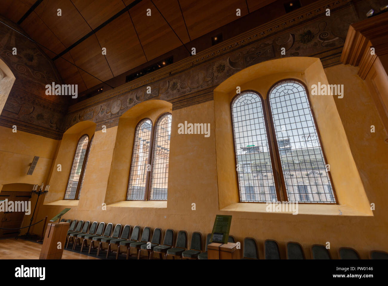The Royal Chapel, interioir of Castle Stirling, Stirling, Scotland ...