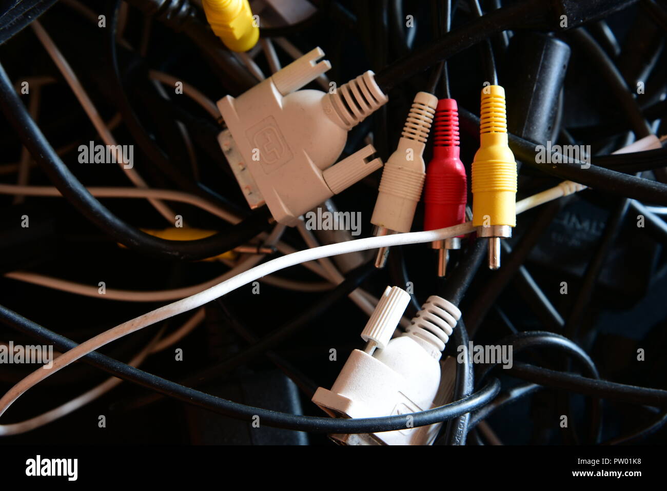 Box of cables Stock Photo - Alamy