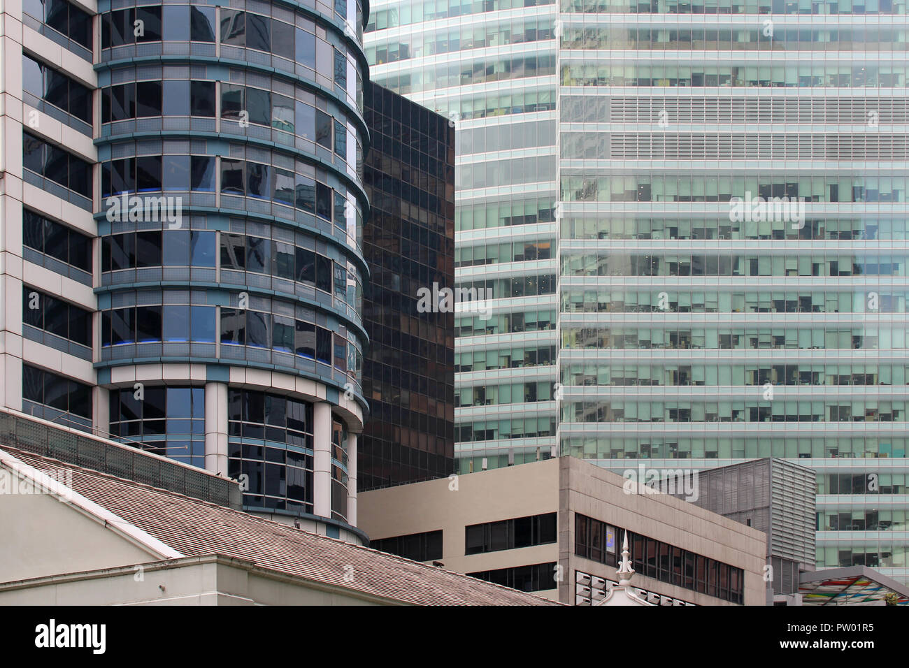 Modern buildings in Singapore Stock Photo - Alamy