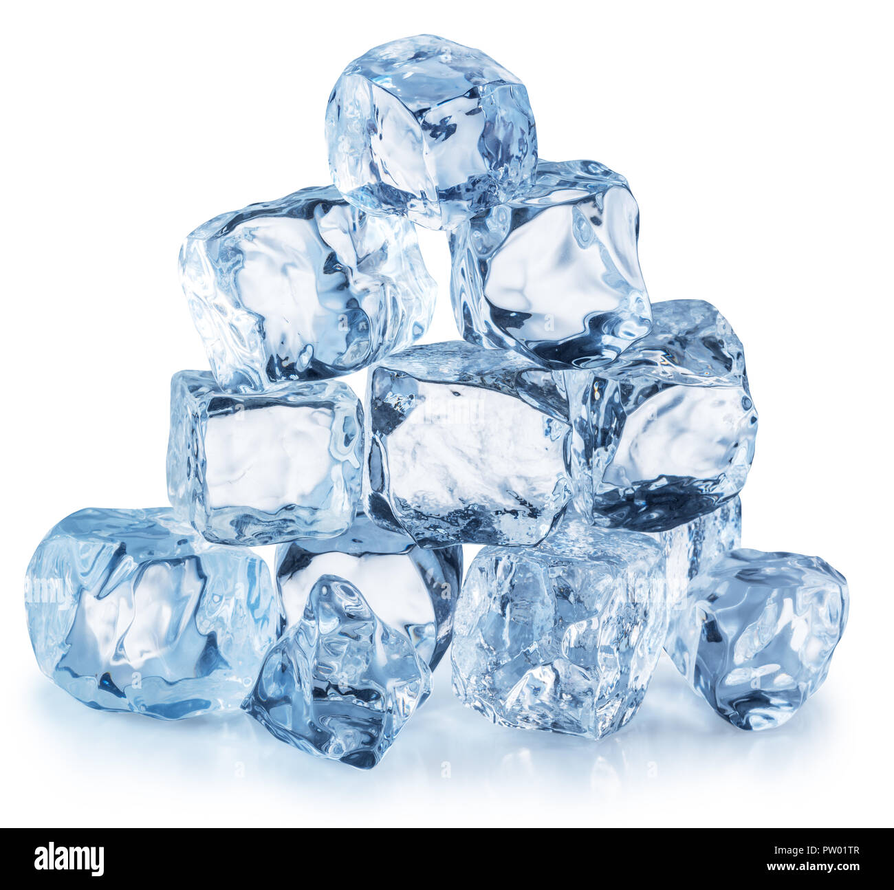 Ice cube pyramid. File contains clipping path Stock Photo - Alamy