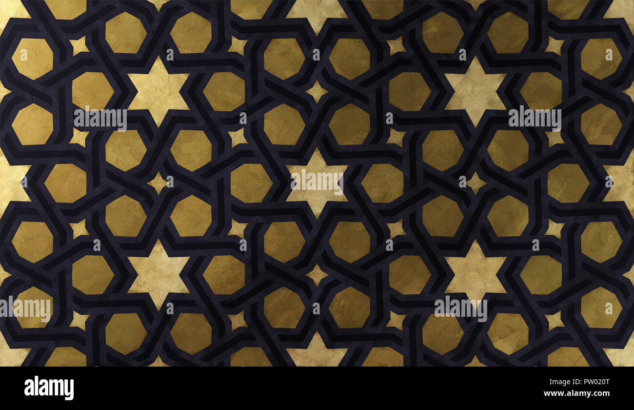 Background design based on traditional oriental graphic motifs. Islamic ...