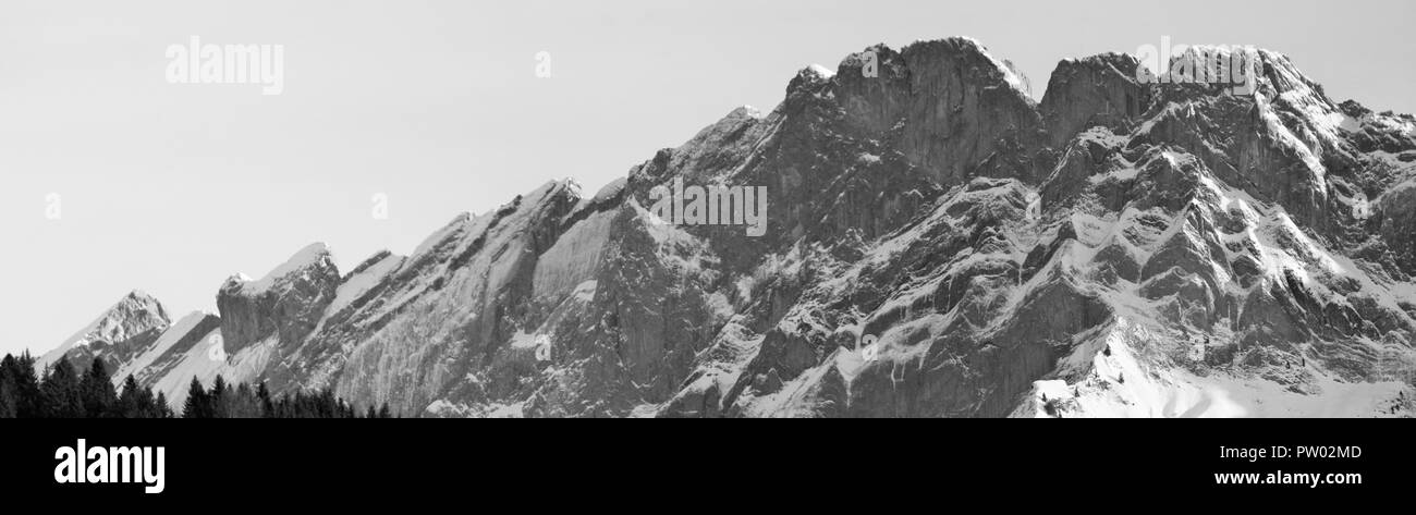 Top view panoramic landscape Black and White Stock Photos & Images - Alamy