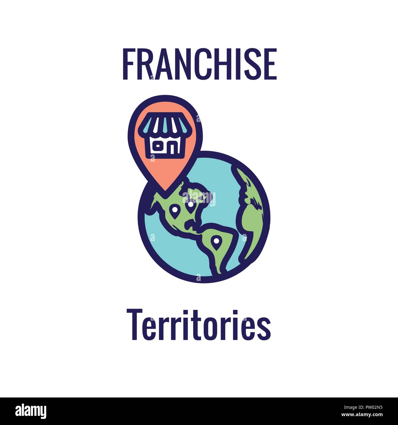 Franchise group logo Stock Vector Images - Alamy
