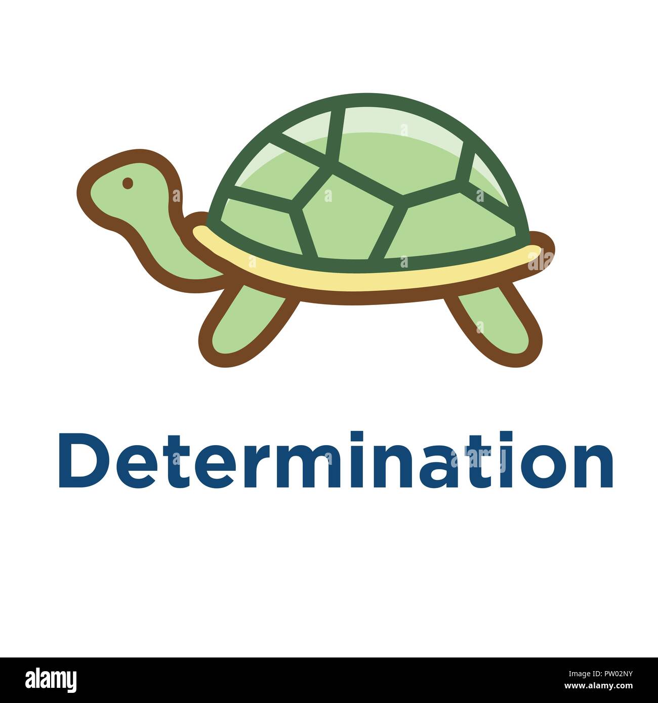 Persistence icon w image of extreme motivation and drive set on ...