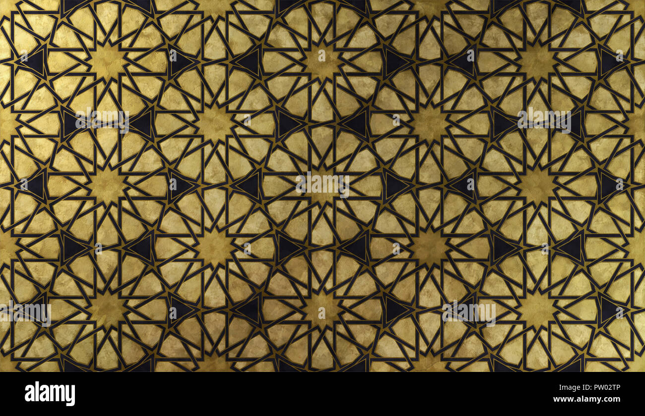 Background design based on traditional oriental graphic motifs. Islamic ...