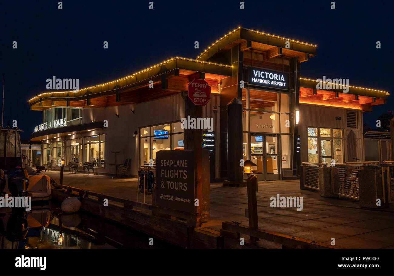 The Victoria Harbour Airport terminal in British Columbia, Canada, seen ...