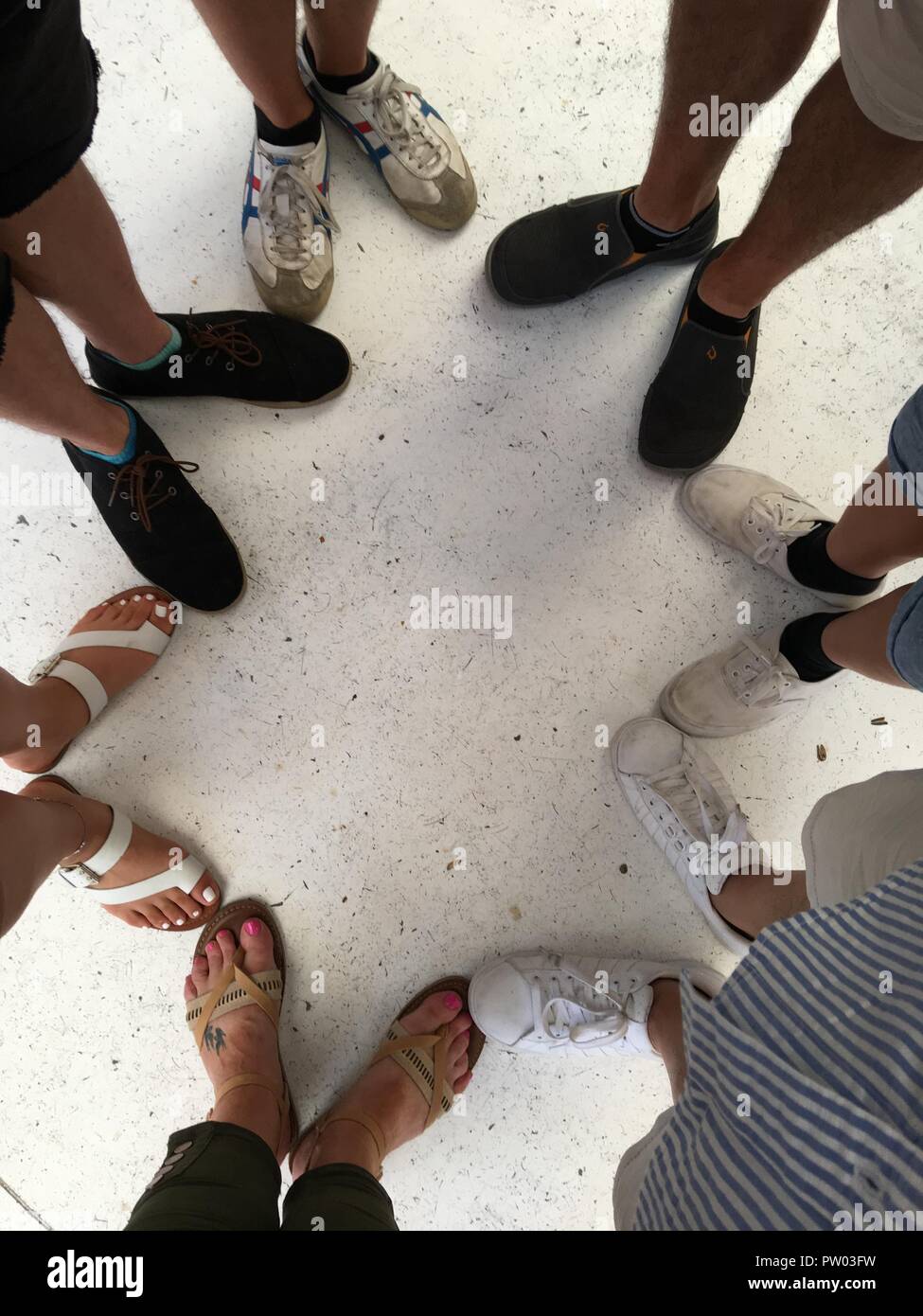 Feet in a circle hi-res stock photography and images - Alamy