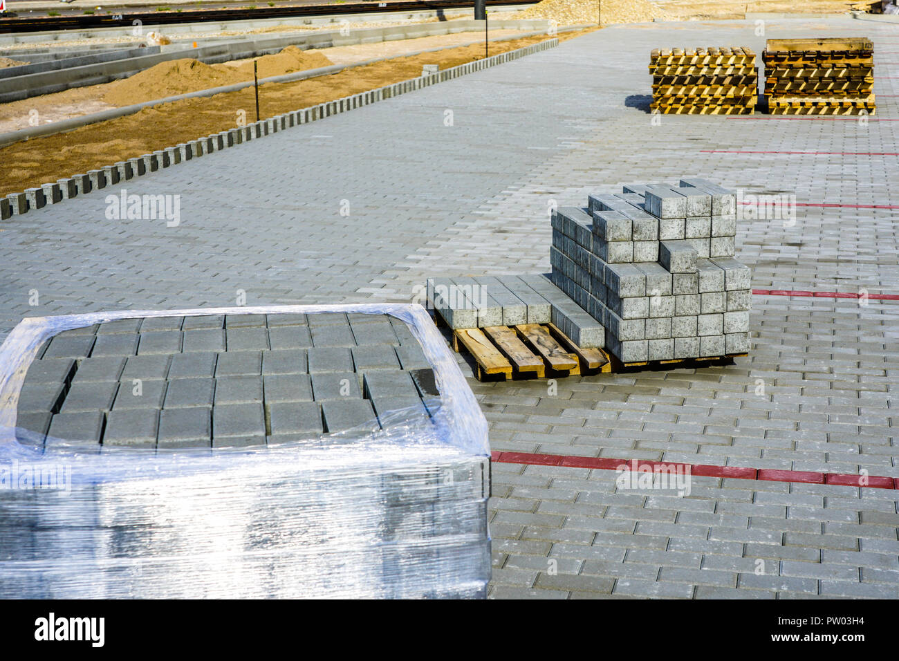 Installing blocks hi-res stock photography and images - Alamy