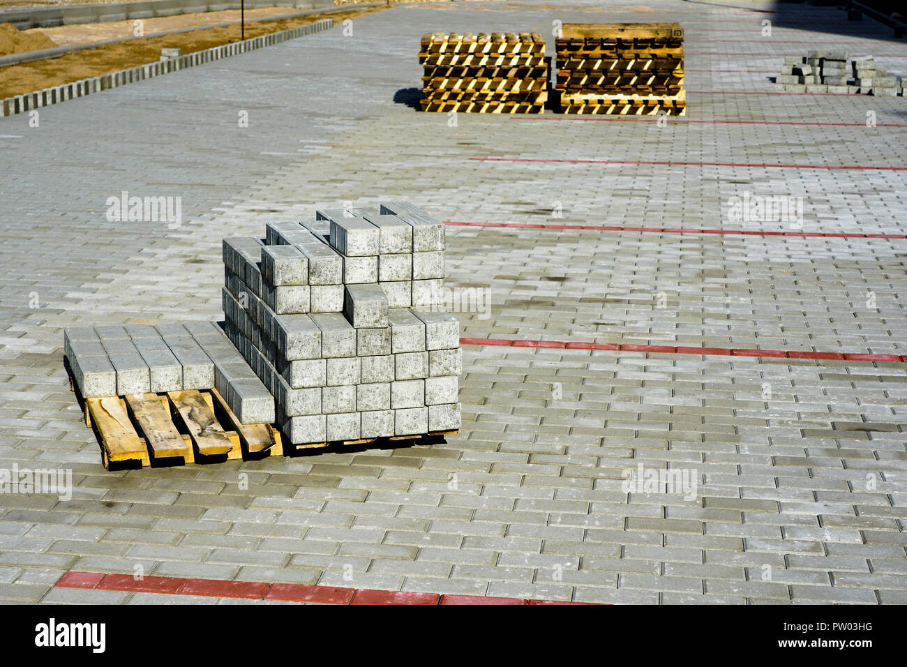 Installing blocks hi-res stock photography and images - Alamy