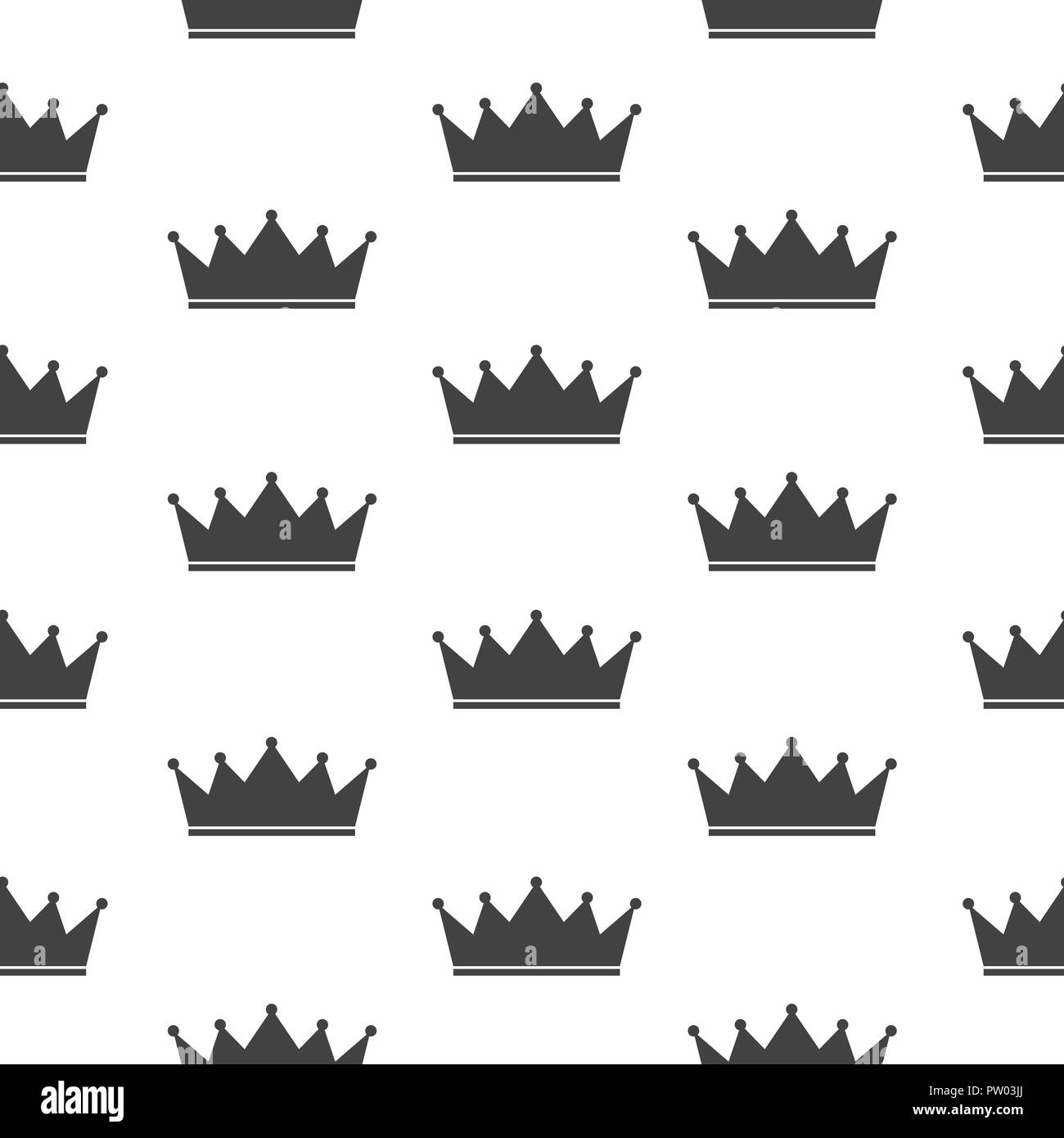 Princess Crown Seamless Pattern Background Vector Illustration Stock ...