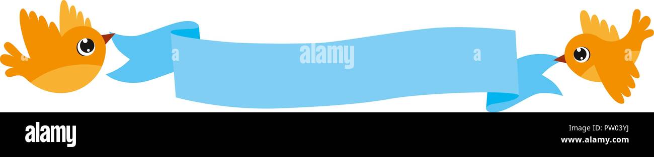 Birds Flying with blue Banner Vector image Stock Vector Image & Art - Alamy