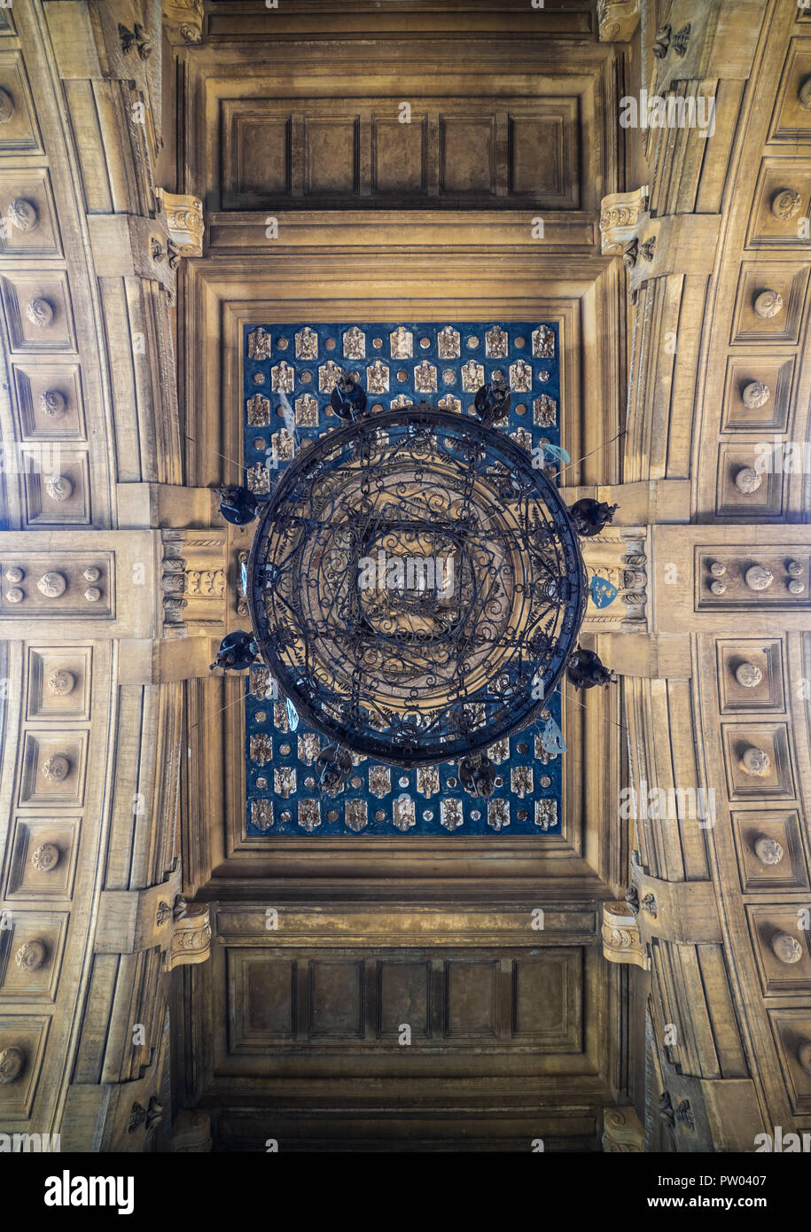 Rome, Italy - The esoteric quarter of Rome, called 'Quartiere Coppedè ...