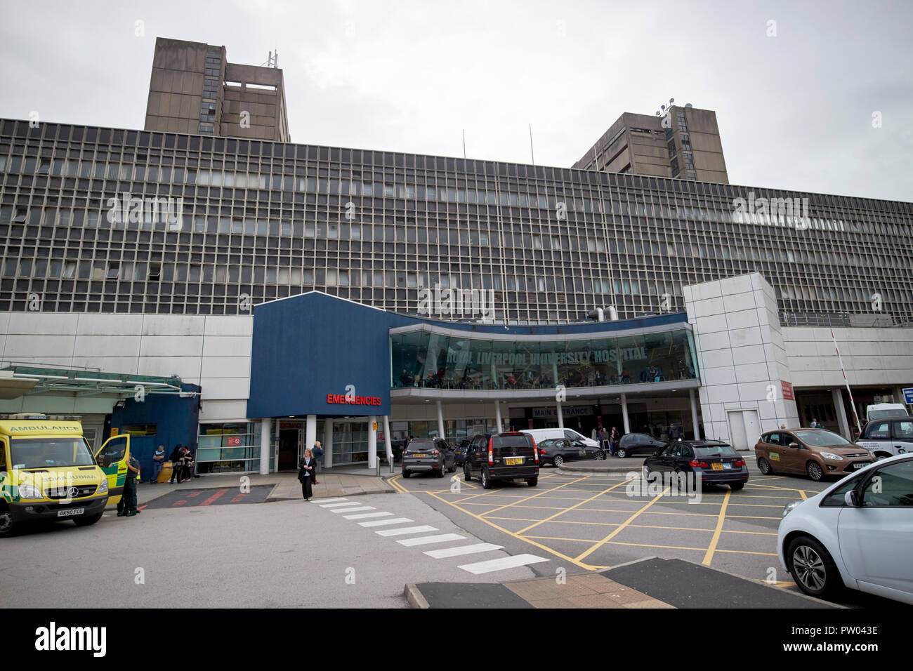 The Royal Liverpool University Hospital building Liverpool Merseyside ...