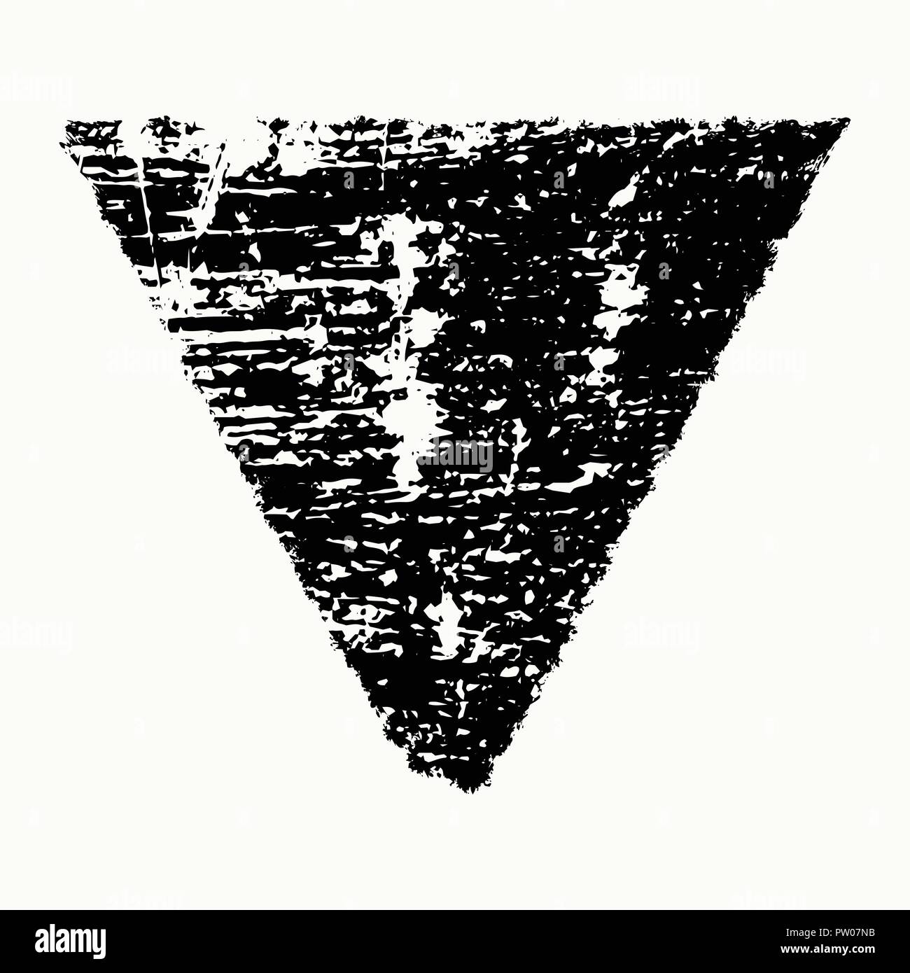 Grunge Isolated Triangle Stock Vector Image & Art - Alamy