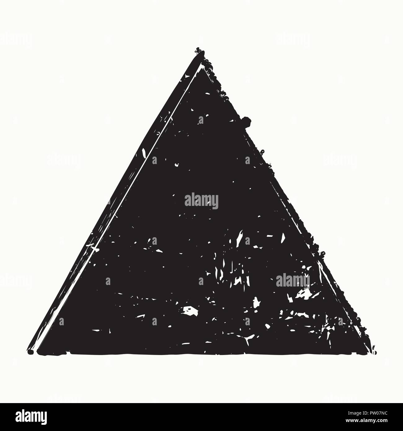 Grunge Isolated Triangle Stock Vector Image & Art - Alamy