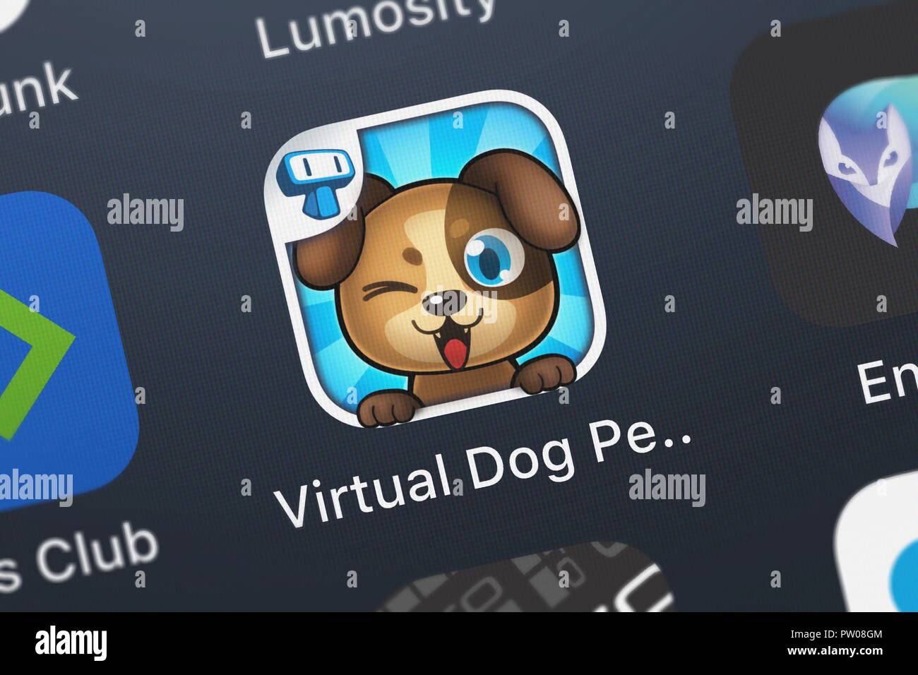 Virtual dog pet puppy game for kids hi-res stock photography and images ...