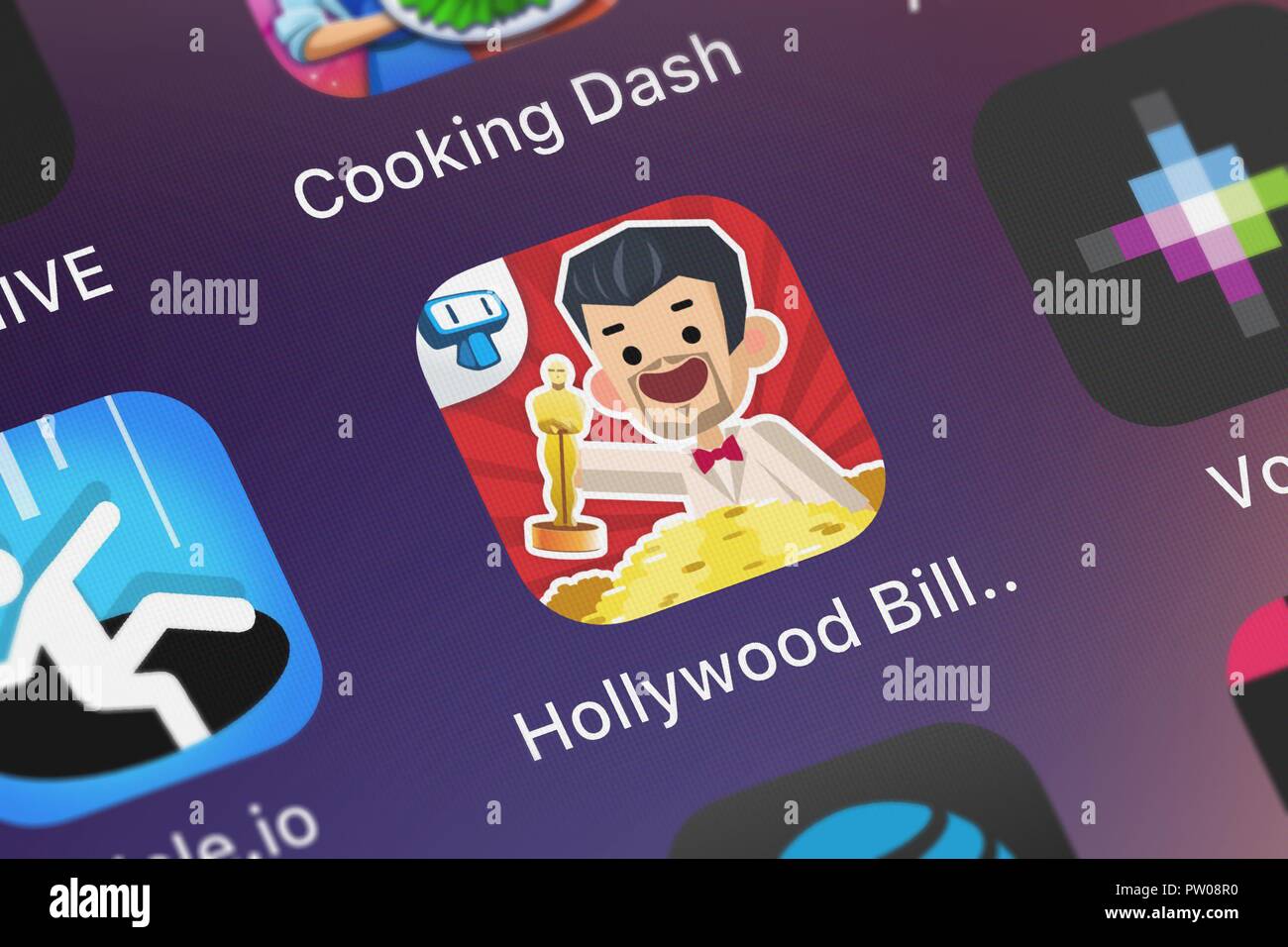 London, United Kingdom - October 11, 2018: Close-up shot of the ...