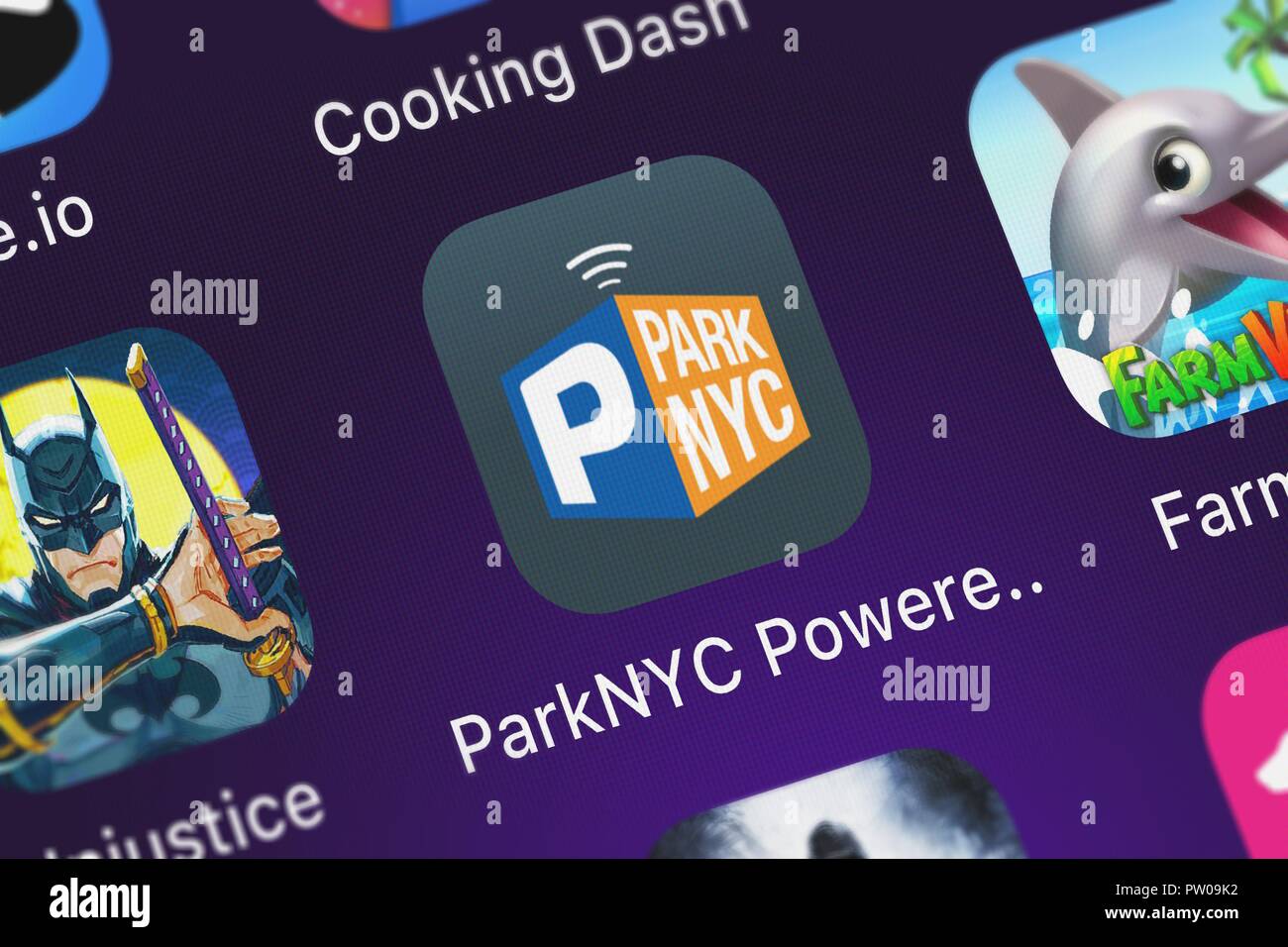 London, United Kingdom - October 11, 2018: Icon of the mobile app ...