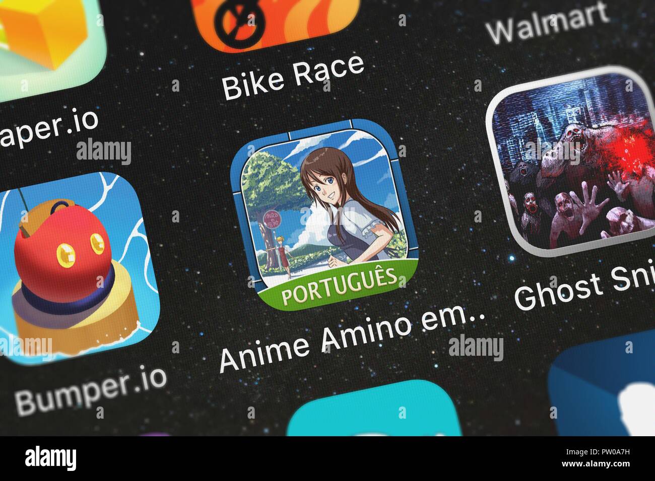 London, United Kingdom - October 11, 2018: Close-up shot of the Anime ...