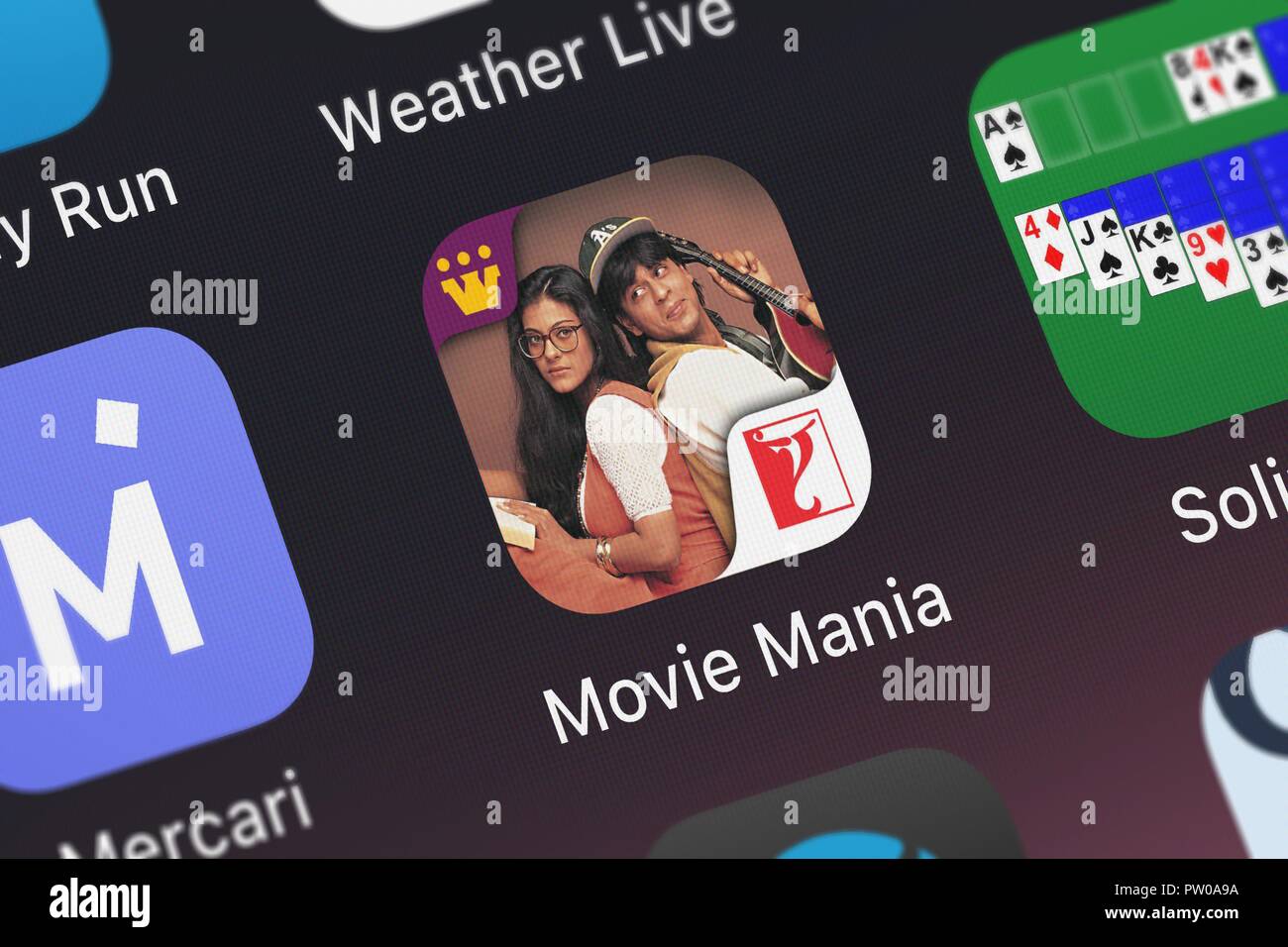 London, United Kingdom - October 11, 2018: Screenshot of the Movie ...