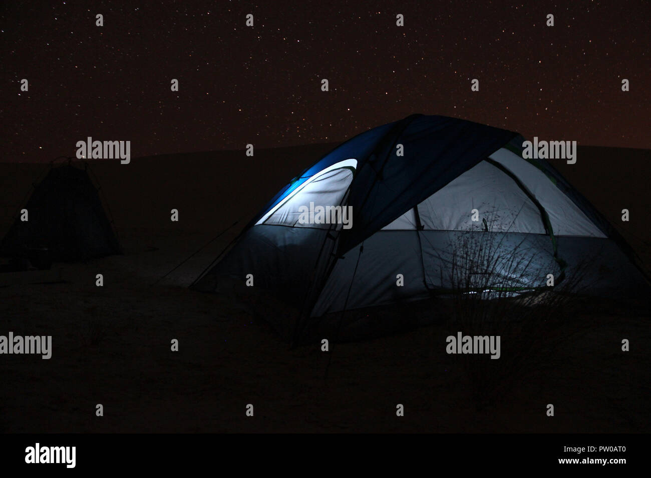 Night camping in tent under hi-res stock photography and images - Alamy
