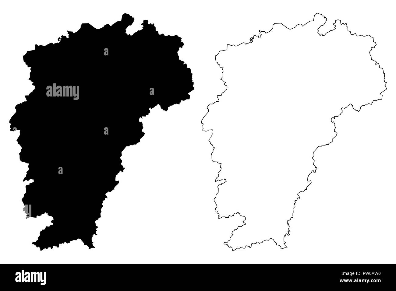 Kiangsi jiangxi china province map Black and White Stock Photos ...