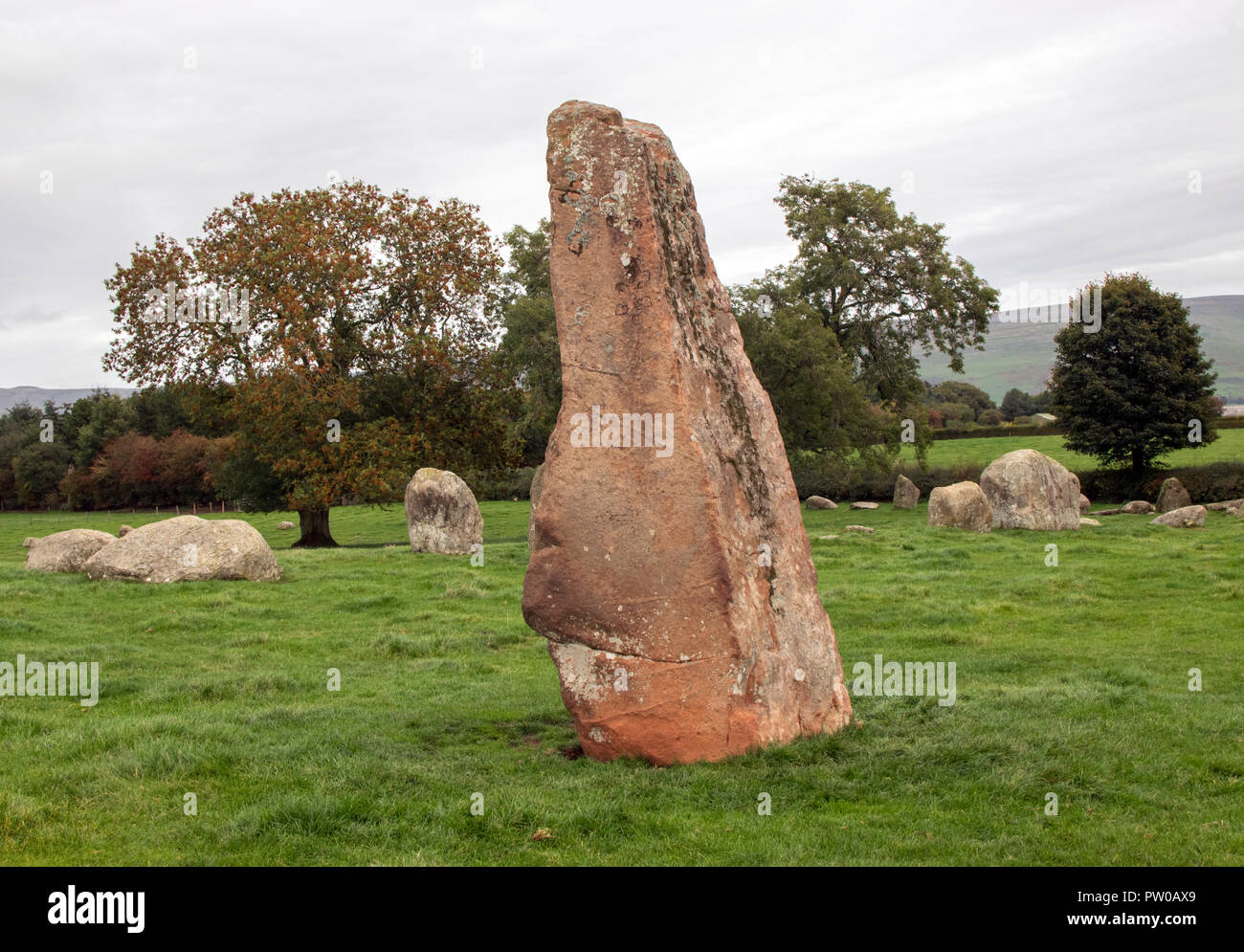 Long meg and her daughters standing stones hi-res stock photography and ...