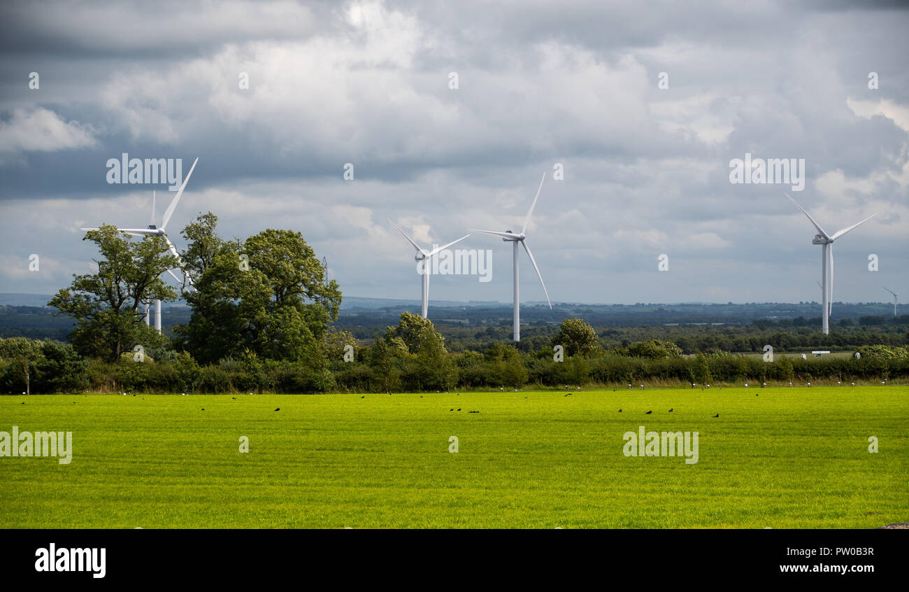Wind turbines on a Scottish wind farm near Gretna Green Stock Photo - Alamy
