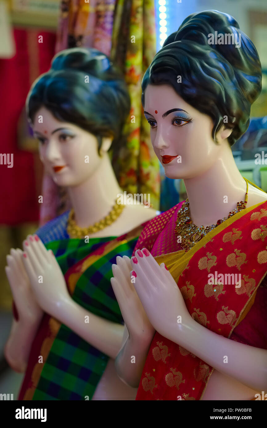 Saree clad womens hi-res stock photography and images - Alamy