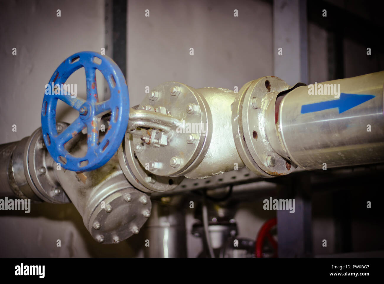 Details of heating plant Stock Photo - Alamy