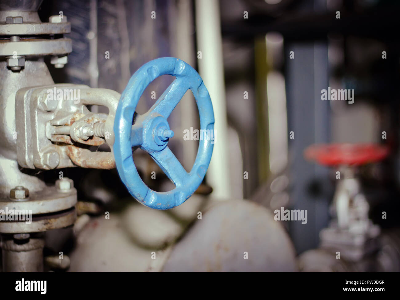 Details of heating plant Stock Photo - Alamy