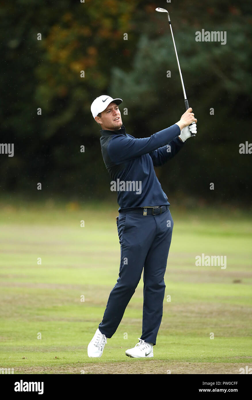 Lucas Bjerregaard during day one of the British Masters at Walton Heath ...