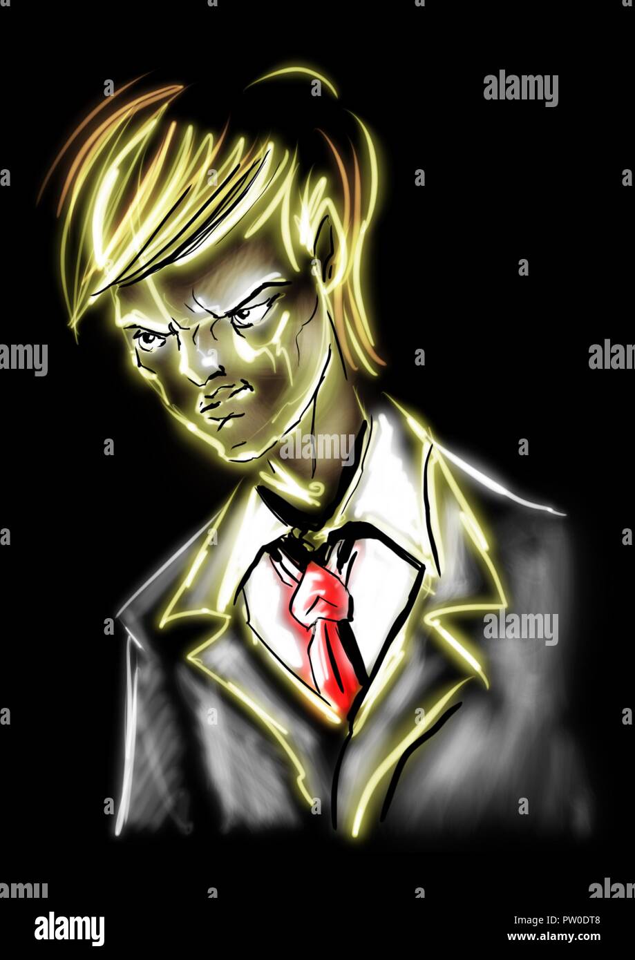 Neon futuristic human head hi-res stock photography and images - Alamy