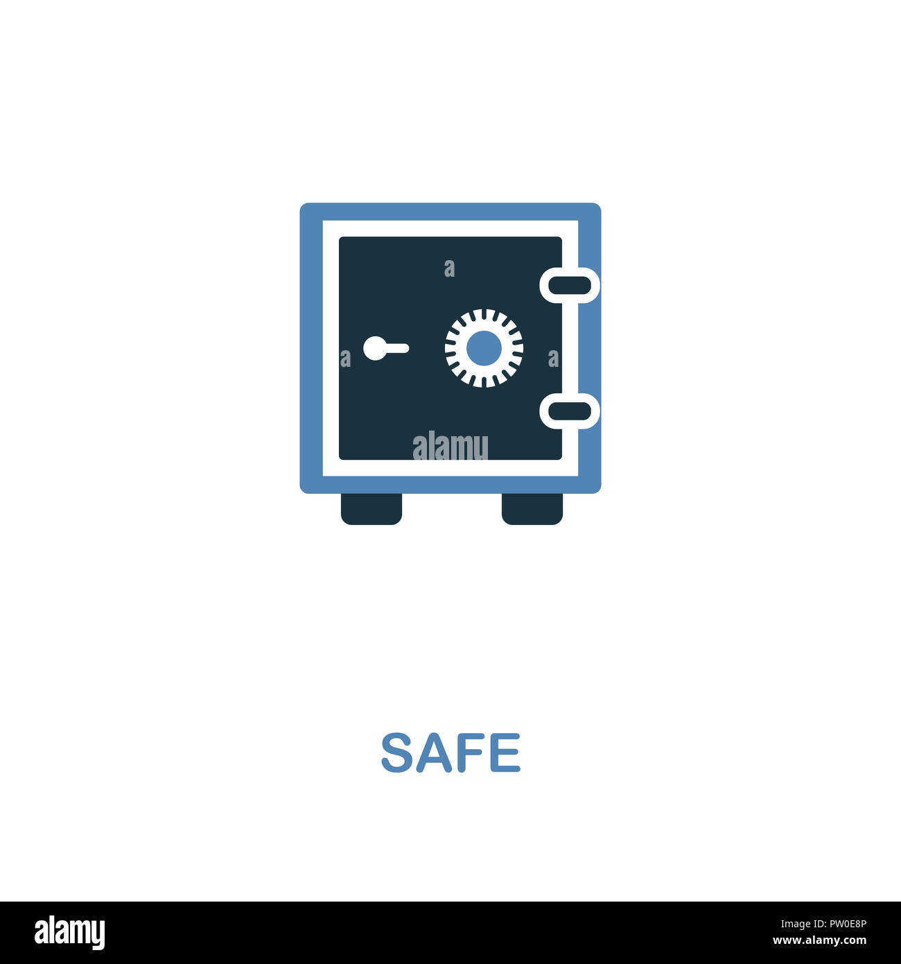 Safe creative icon in two colors design. Pixel perfect symbols from ...