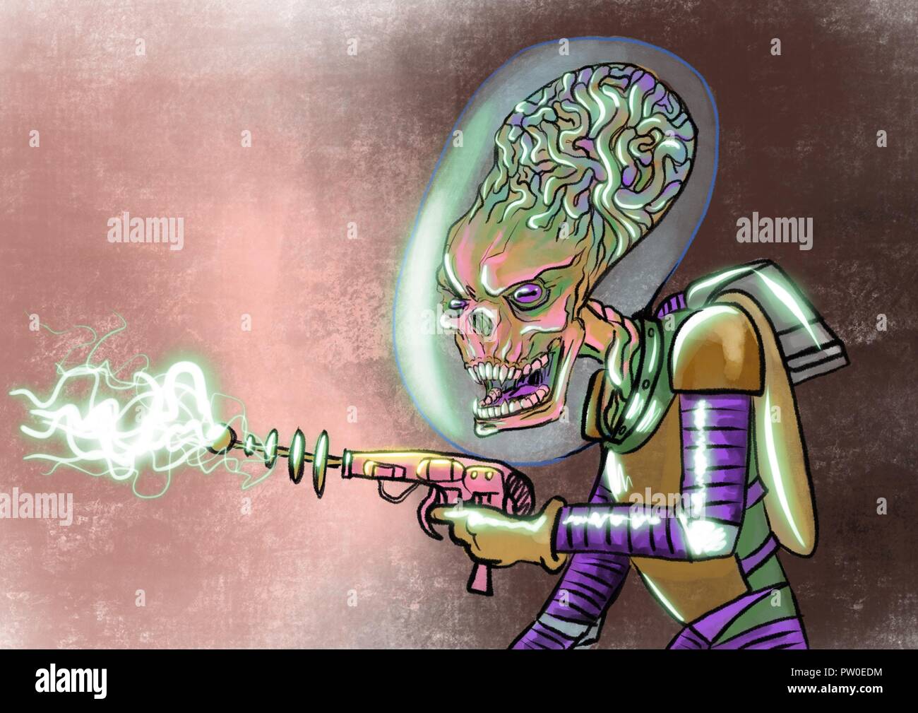Mars attacks alien hi-res stock photography and images - Alamy