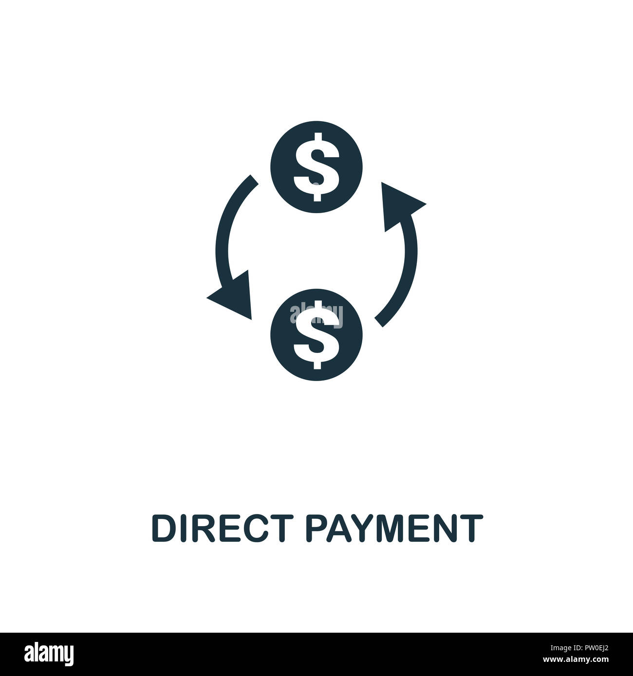 Direct Payment Icon Monochrome Style Design From Fintech Collection UX And UI Pixel Perfect direct-payment-icon-monochrome-style-design-from-fintech-collection-ux-and-ui-pixel-perfect