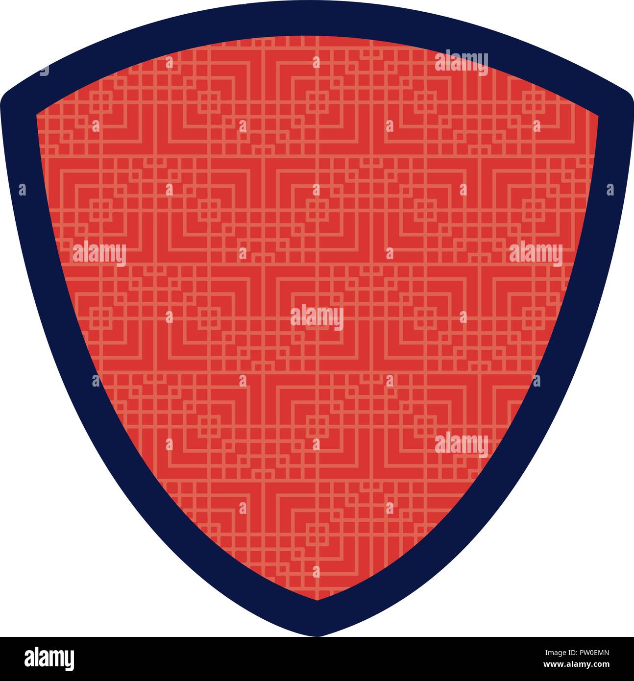shield with squares pattern Stock Vector Image & Art - Alamy