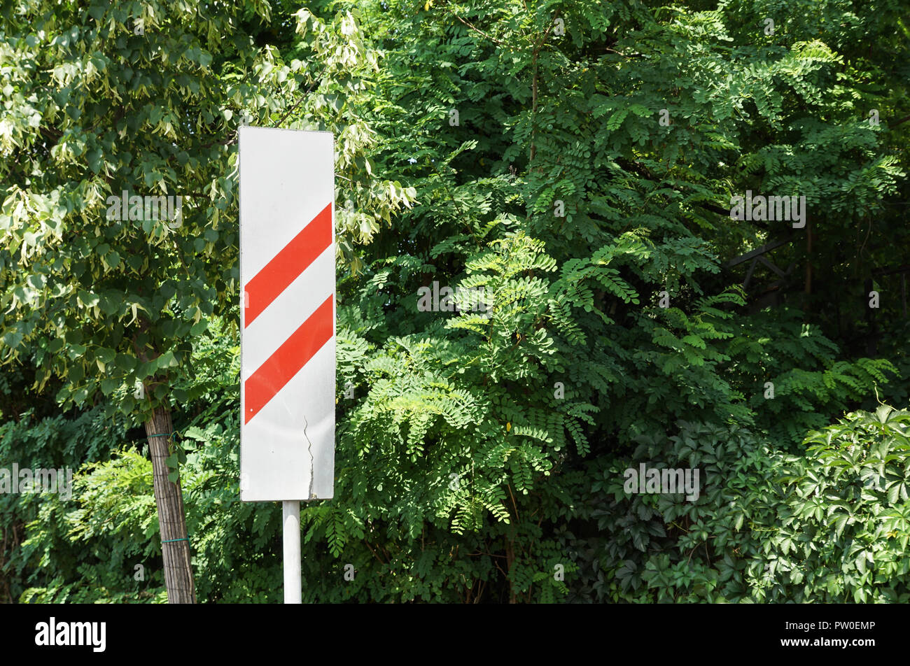 Road sign Approaching the railway crossing .approach signal to a ...