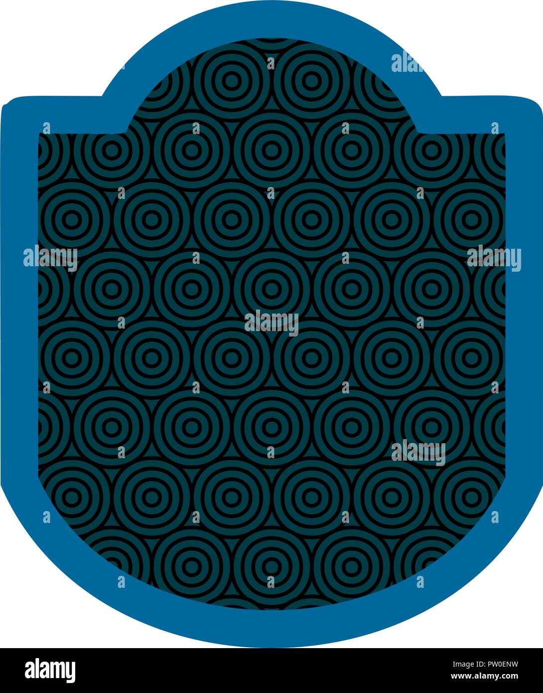 shield with circular pattern Stock Vector Image & Art - Alamy