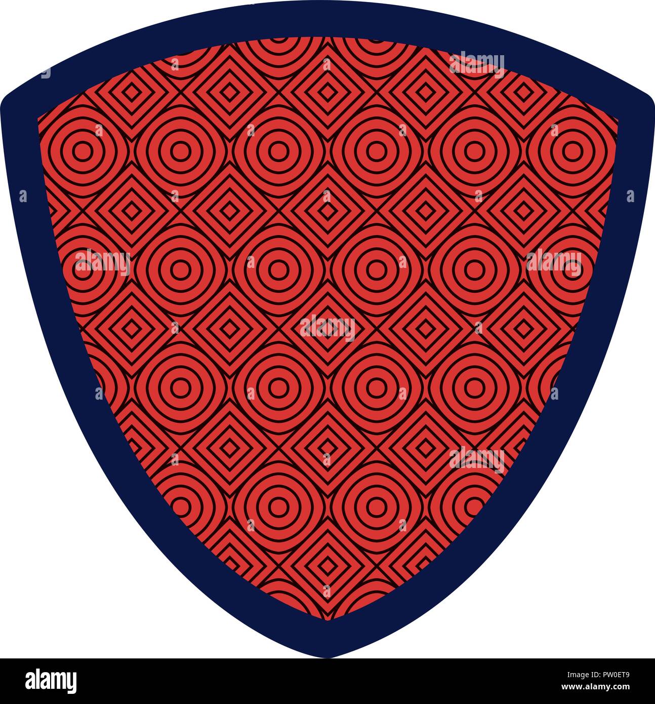 shield with circular pattern Stock Vector Image & Art - Alamy