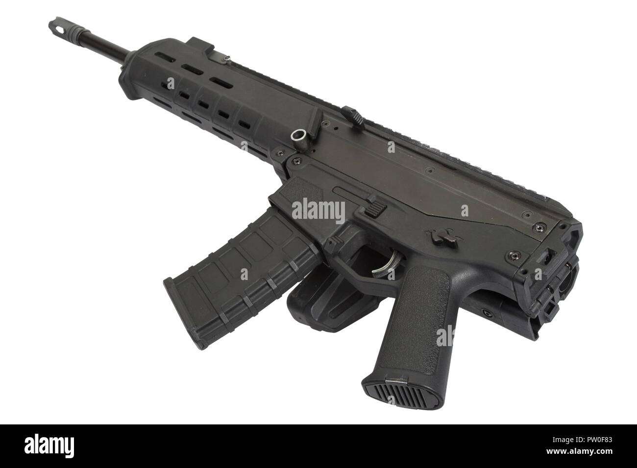 Modern assault rifle isolated Stock Photo - Alamy
