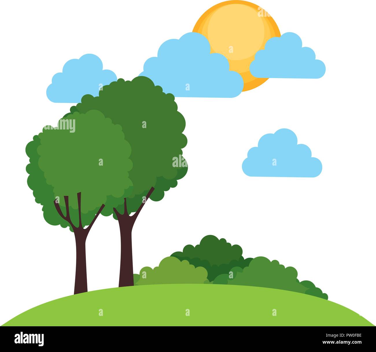 park landscape scene icon Stock Vector Image & Art - Alamy