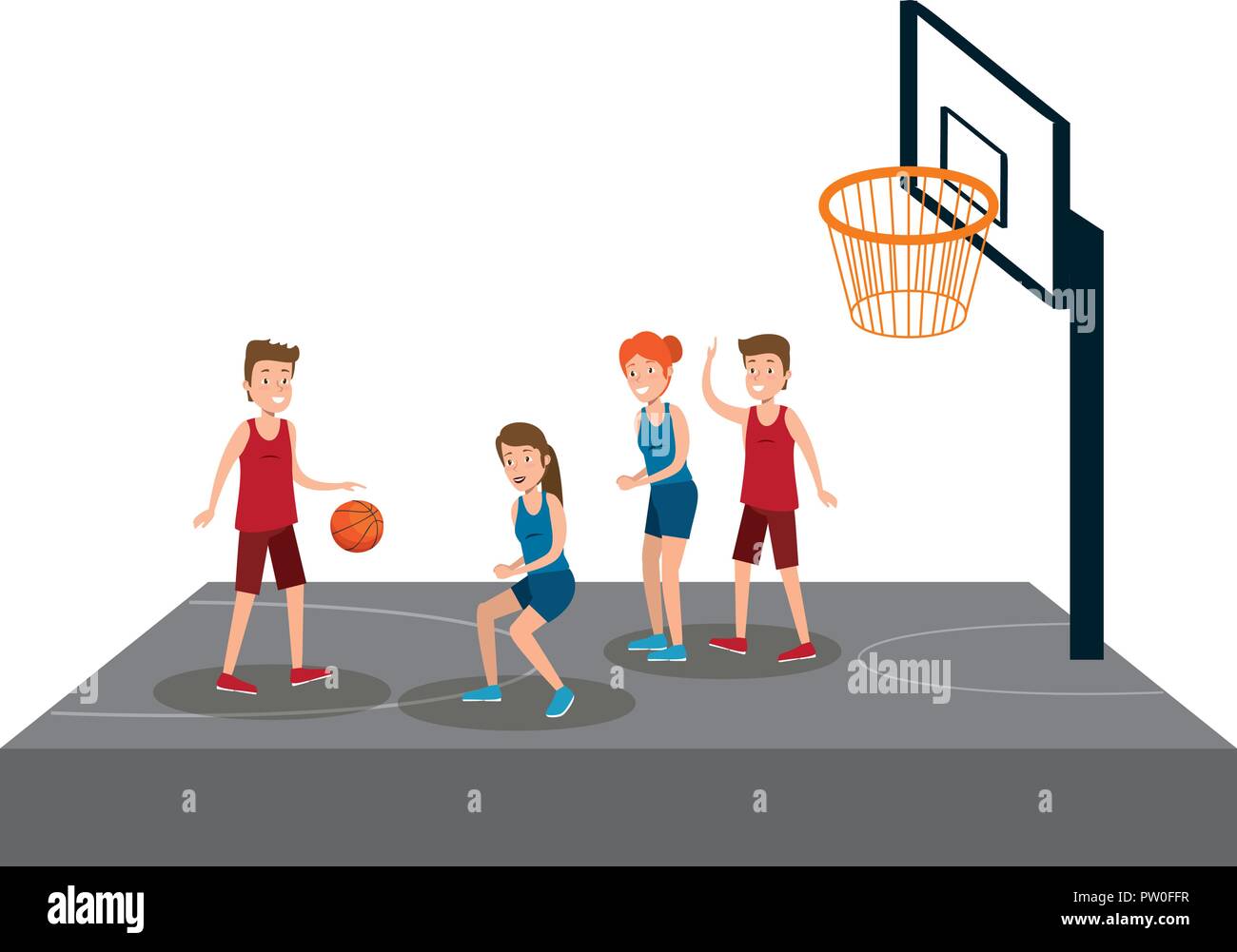 Fit male female athletes Stock Vector Images - Alamy