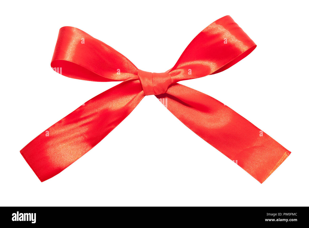 red bow isolated on a white background Stock Photo - Alamy
