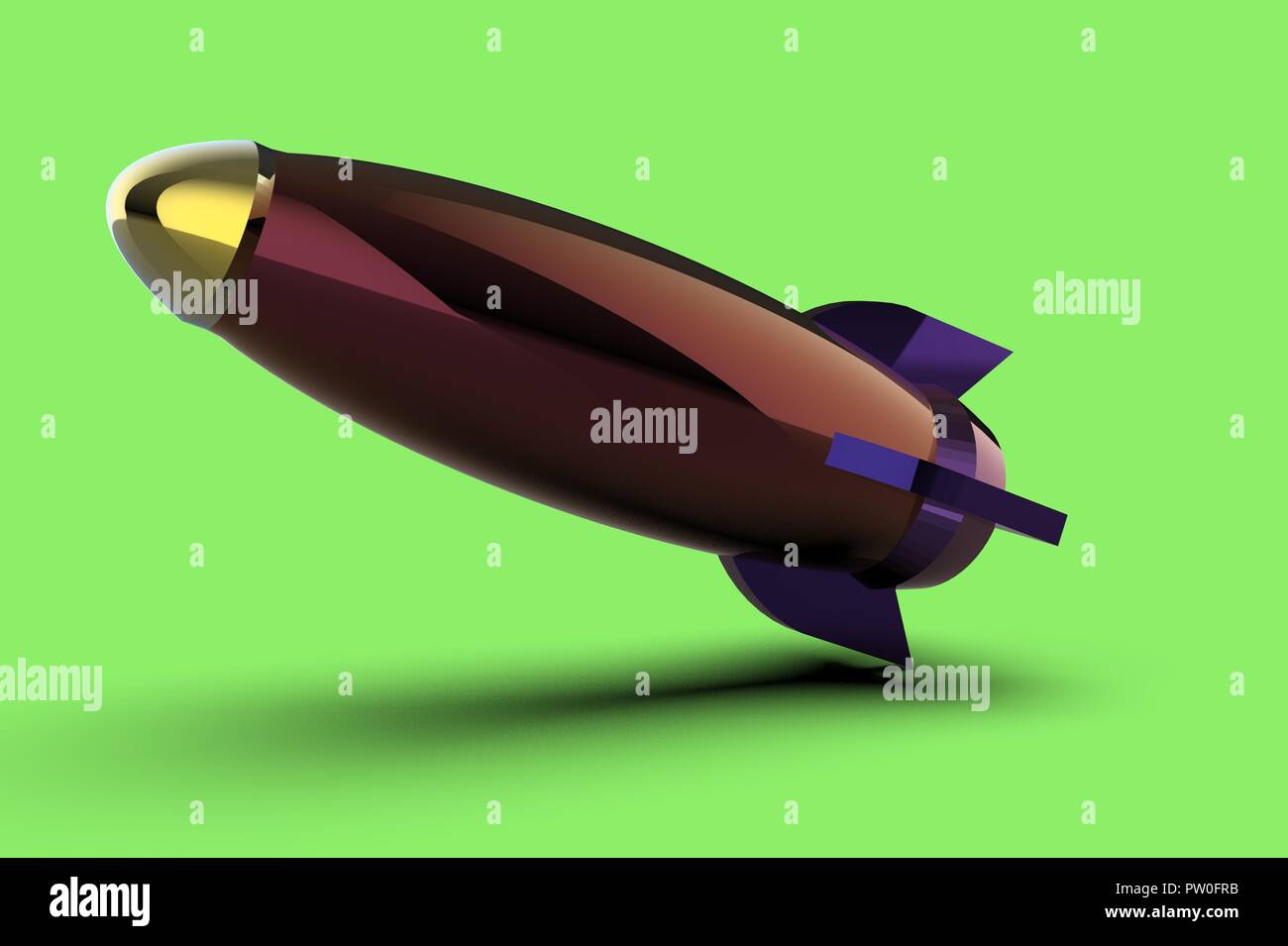 Rocket space ship 3D rendering isolated on white Stock Photo - Alamy