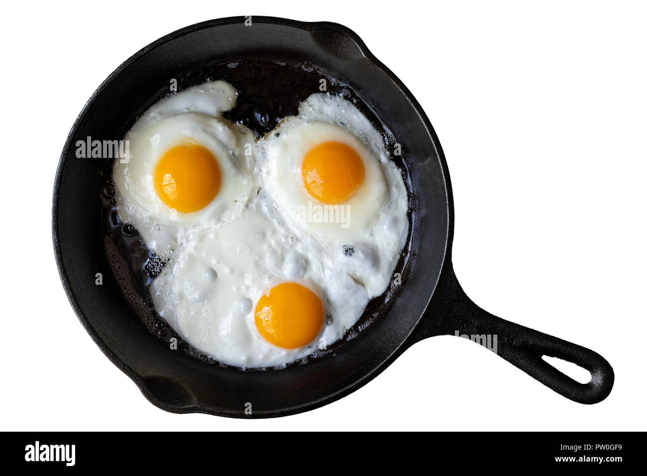 Cooking pan from above Cut Out Stock Images & Pictures - Alamy