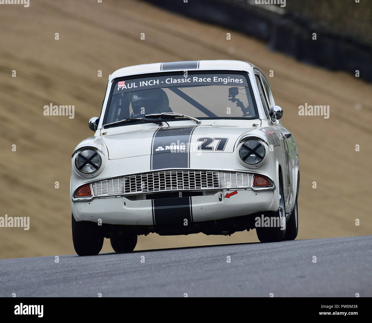 Martin Reynolds, Ford Anglia 105E, HSCC, HRSR, Historic Touring Cars ...