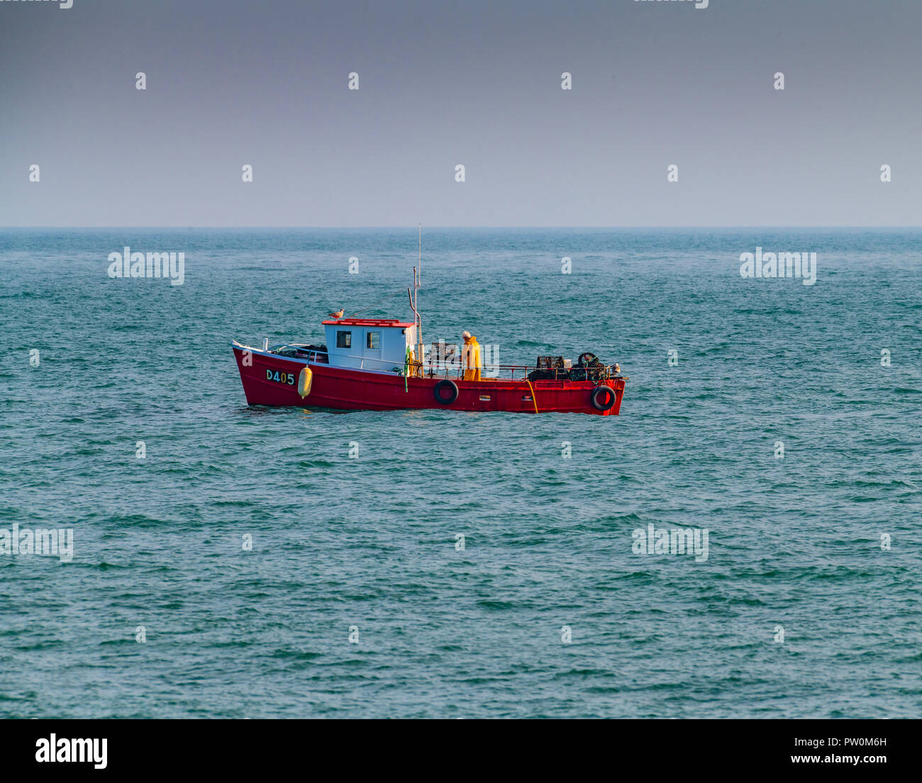 Lobster Pot Boat Stock Photo - Alamy